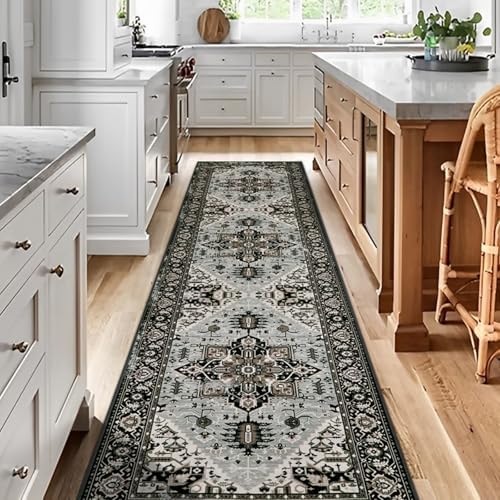 Amazon.com: Lahome Boho Oriental Black Runner Rug - 2x8 Rug Runners for ...