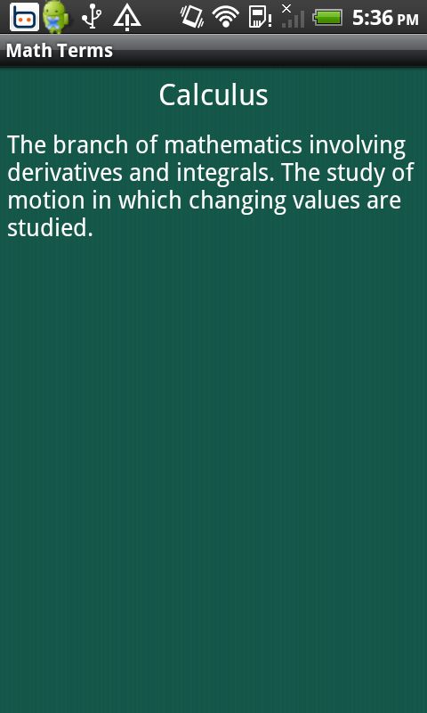 Maths Terms - App on Amazon Appstore