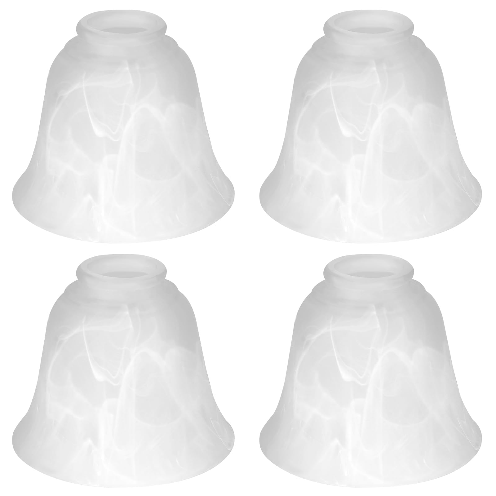 MaySnake 4 Pack Ceiling Fan Light Covers, Glass Pendant Llight Cover ...