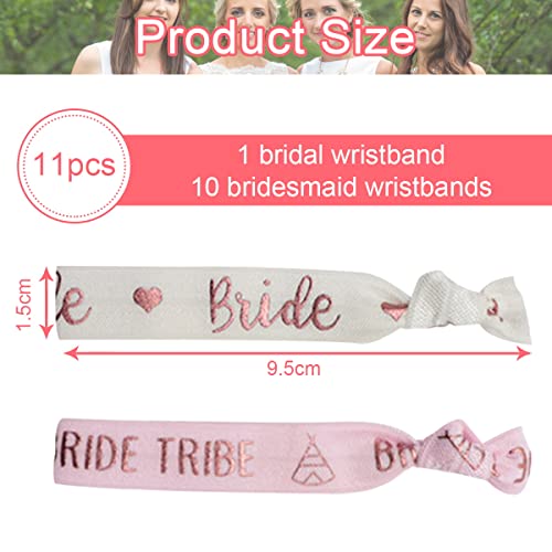Simyron Team Bride Bracelets with Gold Lettering Set 11 Pcs 1 White ...