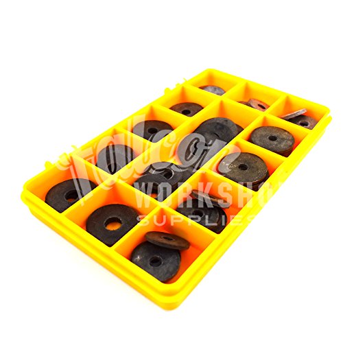 55 Assorted Piece, Black Form A Rubber Penny Neoprene WASHERS M5 M6 M8 ...