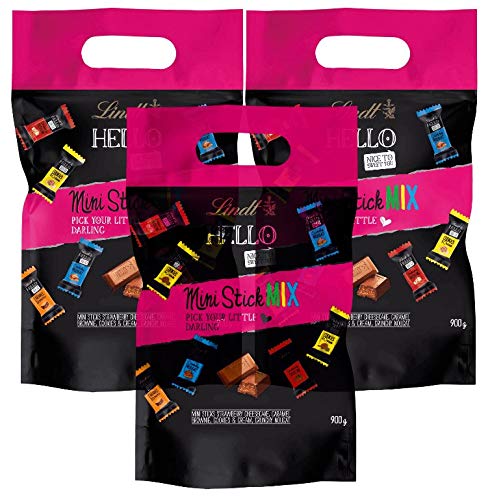 Lindt & Sprüngli Hello Mini Stick Mix XXL Beutel, 3 x 900g : Amazon.de ...