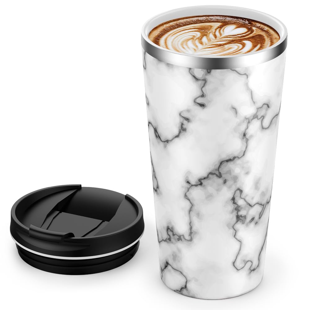 Amazon.com: ulwae Insulated Coffee Mug with Ceramic Coating, 18oz ...