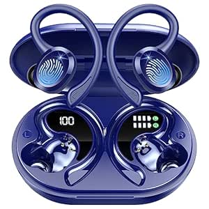 Rulefiss Wireless Earbuds, Wireless Headphones with HD Mic Bluetooth 5. ...