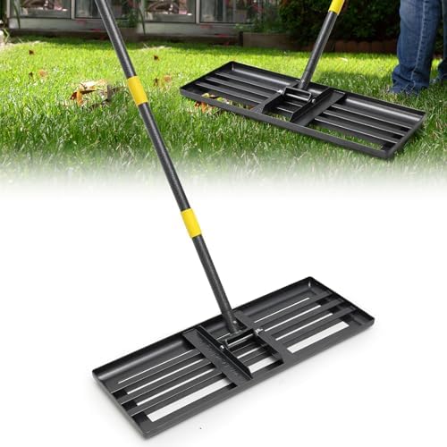 Amazon.com : HOSKO Lawn Leveling Rake, Heavy Duty 27"x10" Ground ...