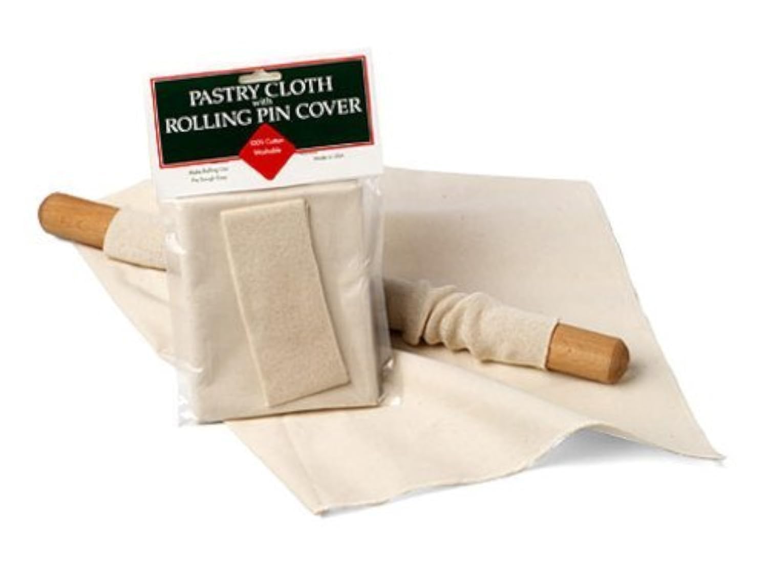 Amazon.com: Kitchen Supply Unbleached Cotton Pastry Cloth and Rolling ...