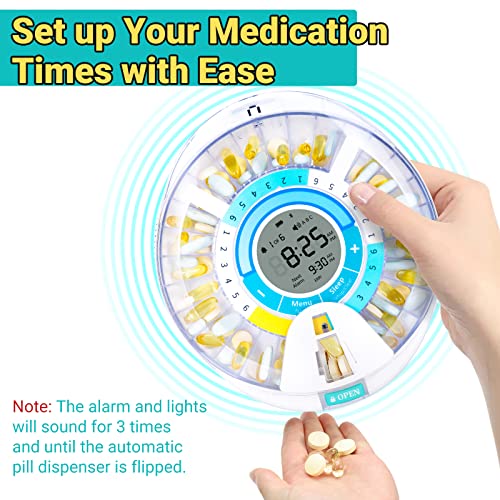 Smart Automatic Pill Dispenser - Bluetooth Automatic Pill Dispenser, 28 ...
