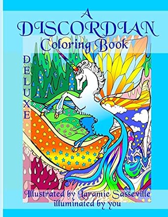 Discordian Coloring Book Deluxe Edition : Sasseville, Laramie: Amazon ...