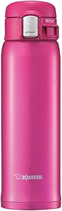 Zojirushi Mahobin SM-SD48-PV Stainless Steel Water Bottle, Direct Drinking, Lightweight, Cold ...