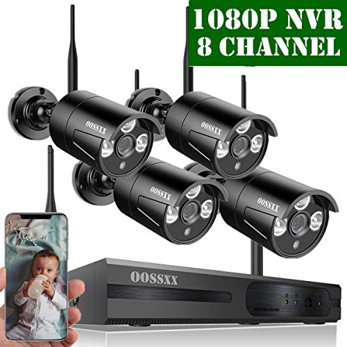 【2020 Update】 OOSSXX HD 1080P 8-Channel Wireless Security Camera System ...