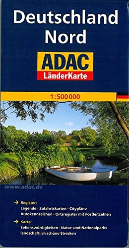 ADAC Länderkarte Deutschland Nord 1 : 500 000 : ADAC Kartografie ...