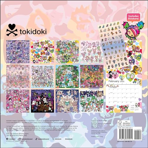 Snapklik.com : Tokidoki 2025 Wall Calendar