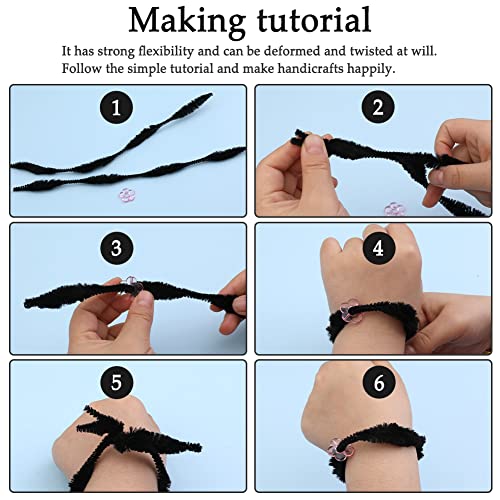 Snapklik.com : 100 PCS Pipe Cleaners Chenille Stem, Bump Chenille Stems ...