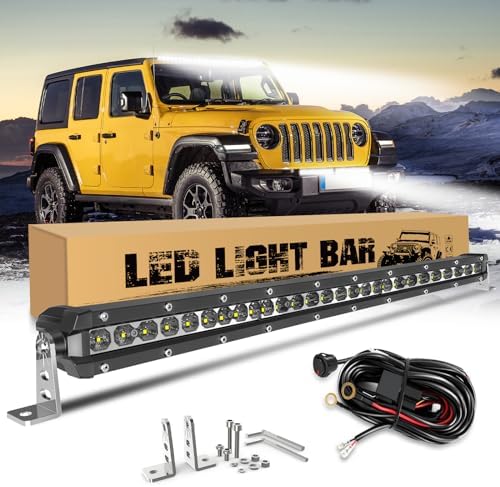 Firehawk LED Light Bar 20 Inch 50,000LM, 2024 New Japanese L-A-B Chips ...