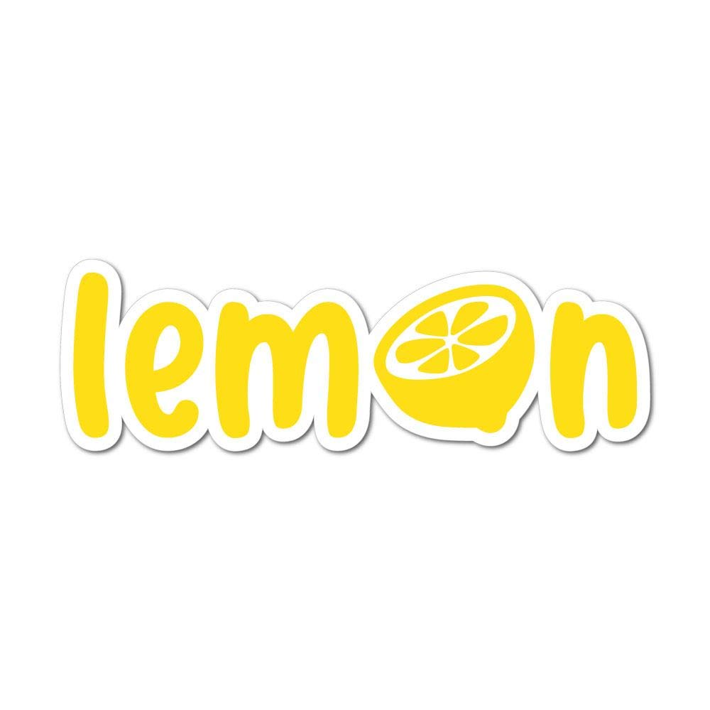 Amazon.com: Lemon Sticker Decal Happy Laptop Funny Joke Bumper Stupid ...