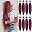 BARSDAR Pre-Stretched Braiding Hair - 26 Inch 8 Packs Red Long for ...