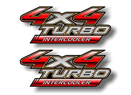 Buy 2-4x4 Turbo Intercooler 13" Vinyl Decals Hilux Safari 4WD 1HZ ...
