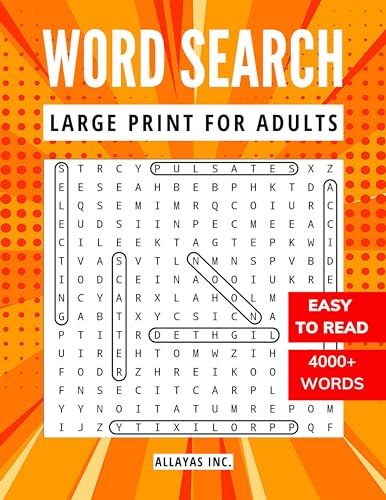 Large Print Word Search Puzzles for Adults (Kindle Scribe Only ...