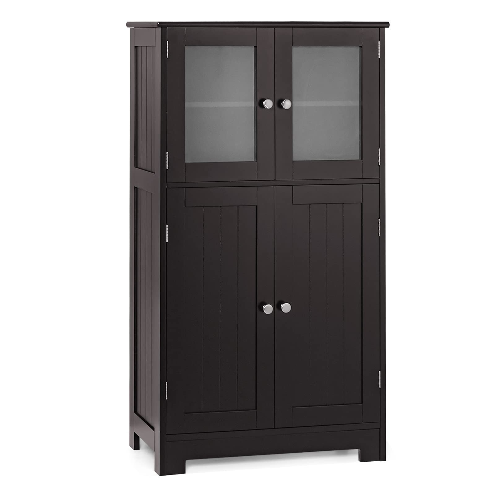 Amazon.com: Giantex Storage Cabinet with Doors - Bathroom Floor Cabinet ...