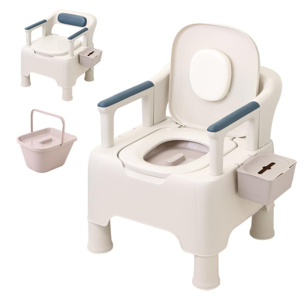 Amazon.com: Bedside Commodes for Seniors, Japard Bedside Toilet ...