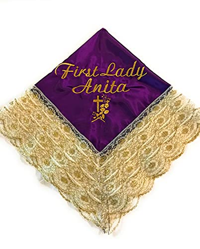 Amazon.com: Women's Church Lap Scarves Customized Lace Lap Handkerchief ...