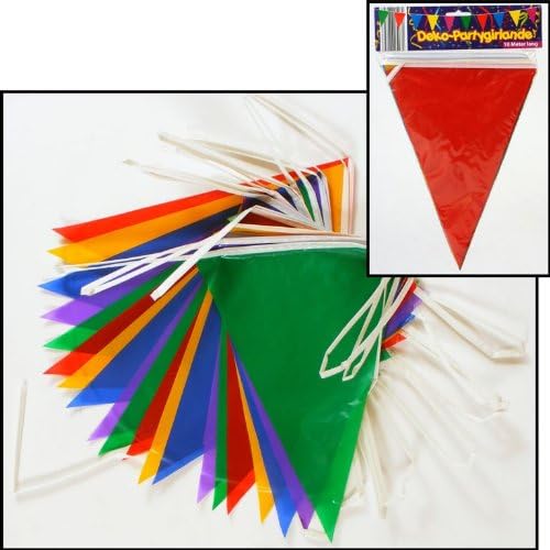 Banderas plástico 10 m con 20 banderitas : Amazon.es: Hogar y cocina
