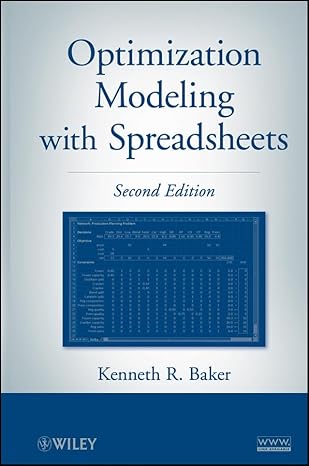 Optimization Modeling with Spreadsheets: Baker, Kenneth R.: 9780470928639: Amazon.com: Books