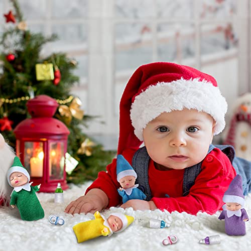 Snapklik.com : 18 Pieces Tiny Elf Doll Twins Set, 6 Christmas Elves 6 ...