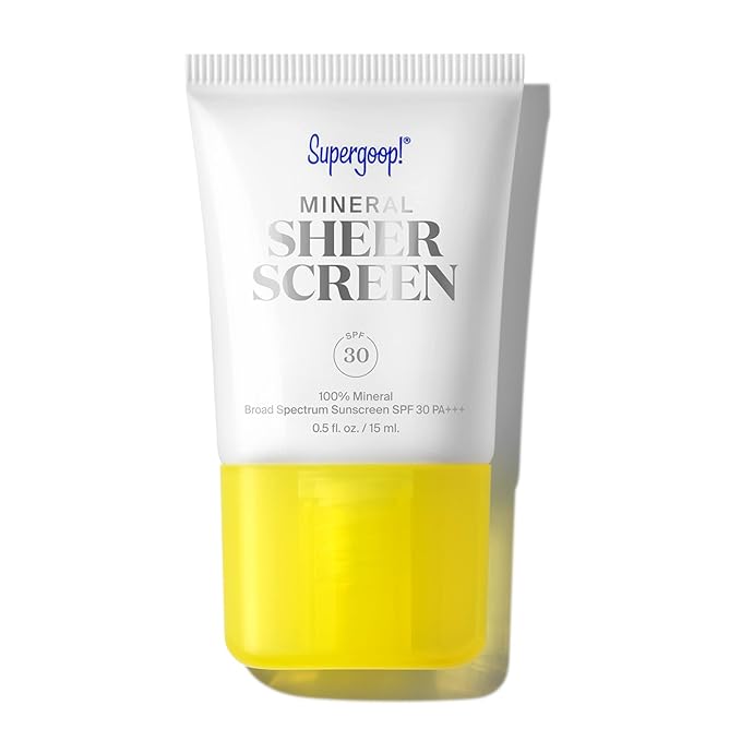 Amazon.com: Supergoop! Mineral Sheerscreen SPF 30 PA+++, 0.5 fl oz ...