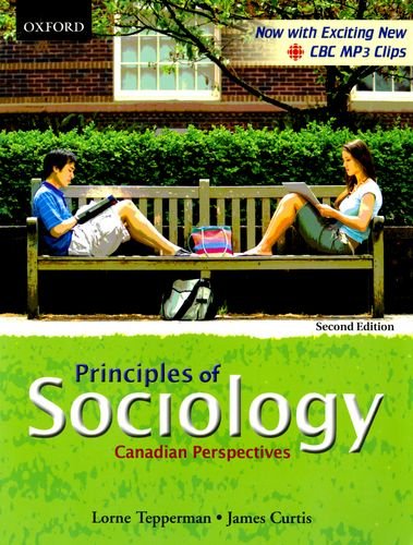 Principles of Sociology: Canadian Perspectives: Tepperman, Lorne ...