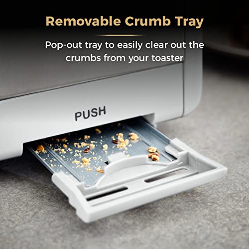 Tower T20036WHT Toaster, Optical White and Champagne Gold - Yorkshire ...