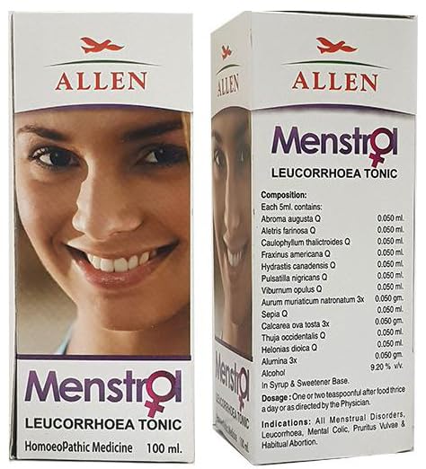 Buy Allen Menstrol Leucorrhoea Syrup - 100 ml |Pack of 1| Online at Low ...