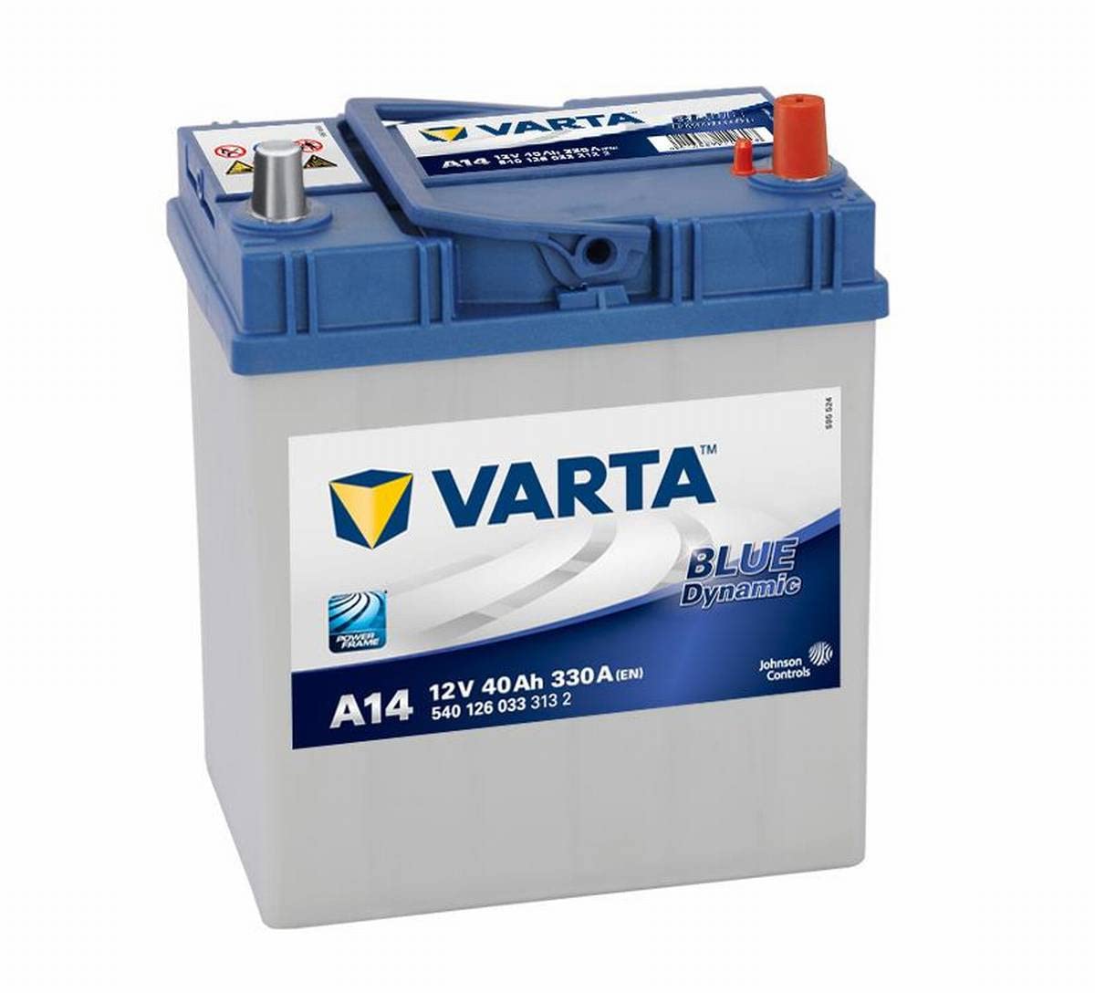 Amazon.fr : Varta Blue Dynamic A14 Batterie Voitures, 12 V 40Ah 330 ...