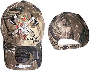 Native Pride Baseball Caps Tomahawks & Feathers Embroidered Hat ...