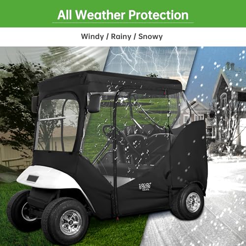 Snapklik.com : 10L0L Golf Cart Enclosure 2 Passenger For EZGO TXT & RXV ...