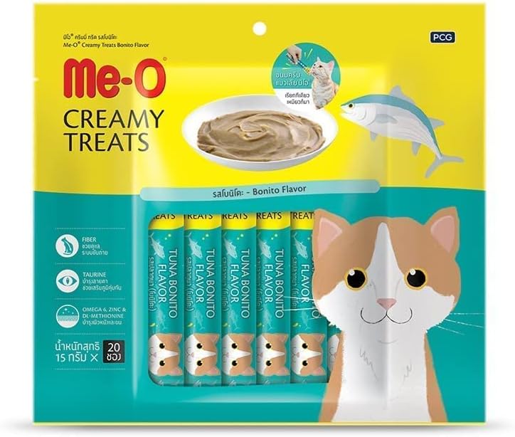 Heads Up For Tails Me-O Creamy Cat Treats of All Life Stages Combo of ...