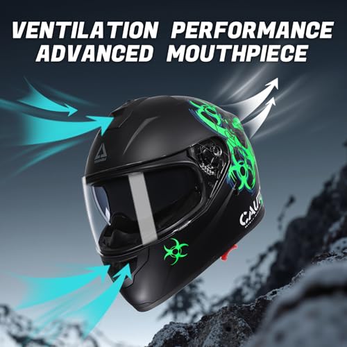 Snapklik.com : TRIANGLE Full Face Motorcycle Helmet Dual Visor Helmets ...