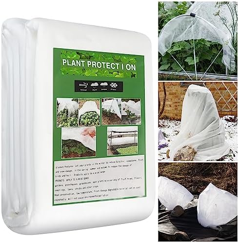 Amazon.com : Windyun 8 x 100 ft Plant Covers Freeze Protection Floating ...