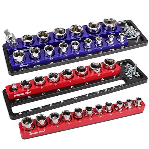 Snapklik.com : Magnetic Socket Holder Organizer Set: Detachable 1/2 ...