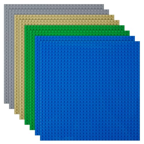 HOTUT Classic Baseplates, 8 Pack Square 32×32 Stud Building Base, 10″10 ...