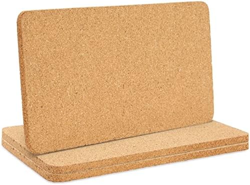 Amazon.com: Juvale Rectangle Cork Trivets for Hot Dishes - 3 Pack 12.5 ...