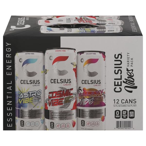 Amazon.com : Celsius, Energy Drink Variety Pack, 12 Ounce : Grocery ...
