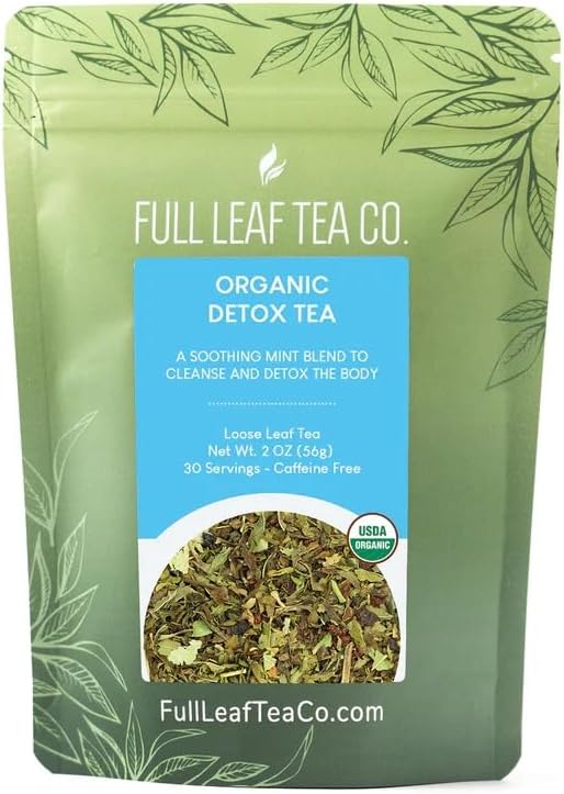 Amazon.com : Organic Detox Loose Leaf Tea - 2 oz Bag (approx. 30 ...