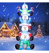 Amazon.com: FunFanso 11FT Christmas Inflatable Santa Claus Fishing on ...