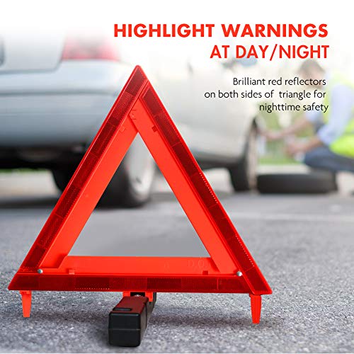 Snapklik.com : MYSBIKER Emergency Safety Warning Triangles, DOT ...
