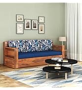 Porash Furniture Sheesham Wood 4 Seater Dining Table with 4 Cushion ...