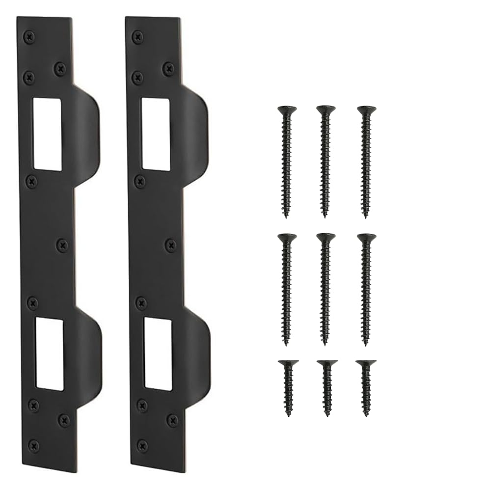 Primst 2 Pack Door Strike Plate Reinforcement Plate, Door Latch Plate ...