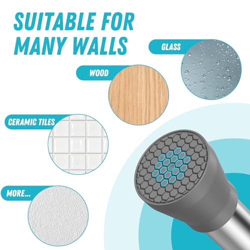 Snapklik.com : Tension Rods For Windows 28 To 48 Inch 2Pack Silver ...