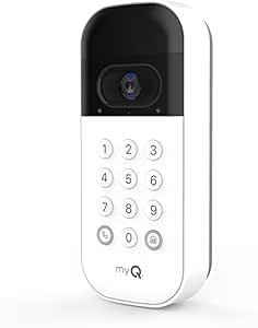 myQ Smart Garage Door Video Keypad with Wide-Angle Camera,Customizable ...