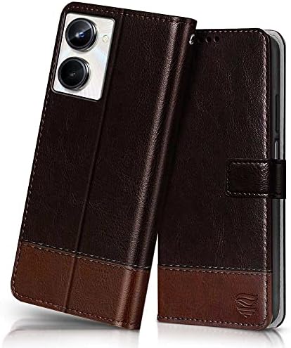FLIPPED Vegan Leather Flip Cover Back Case for Realme 10 Pro 5G ...